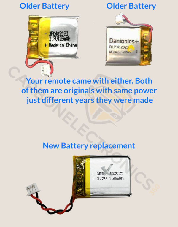 Viper 7752 replacement rechargeable battery (7752V) | CarbonElectronics